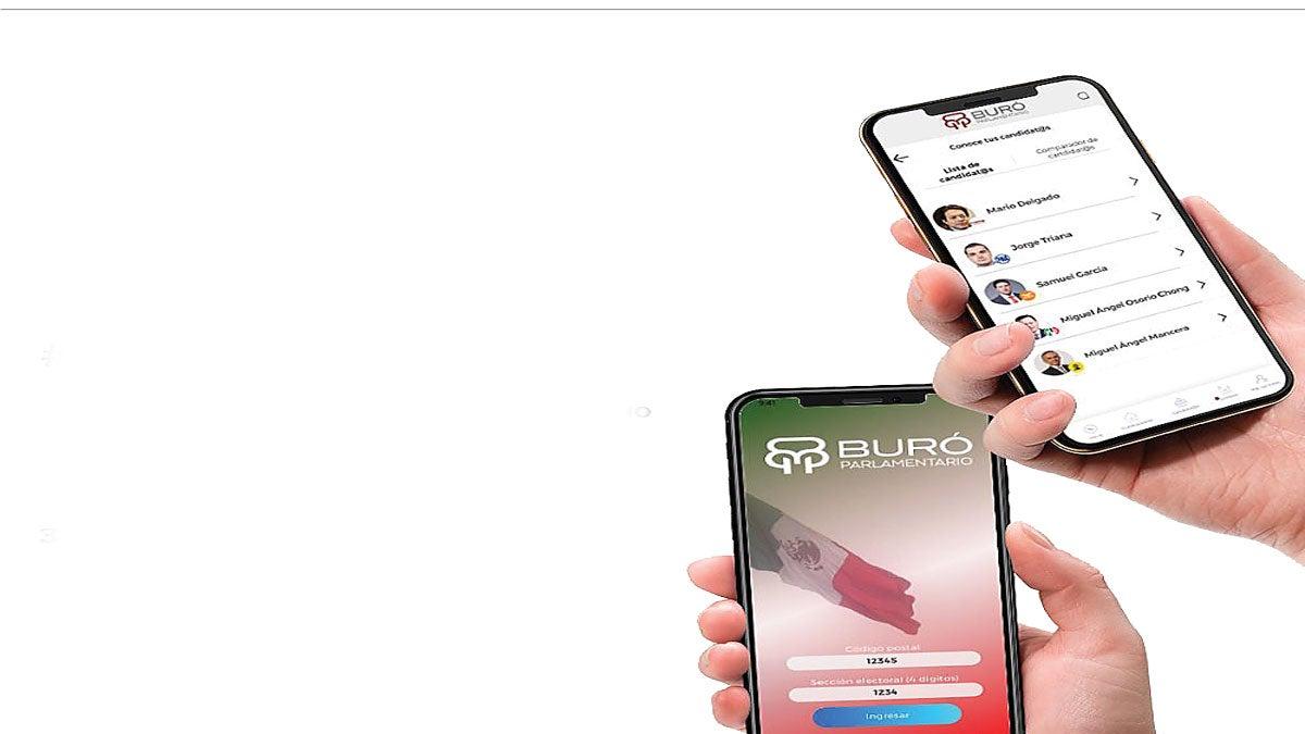 App de Buró Parlamentario, infórmate; conoce a tus candidatos