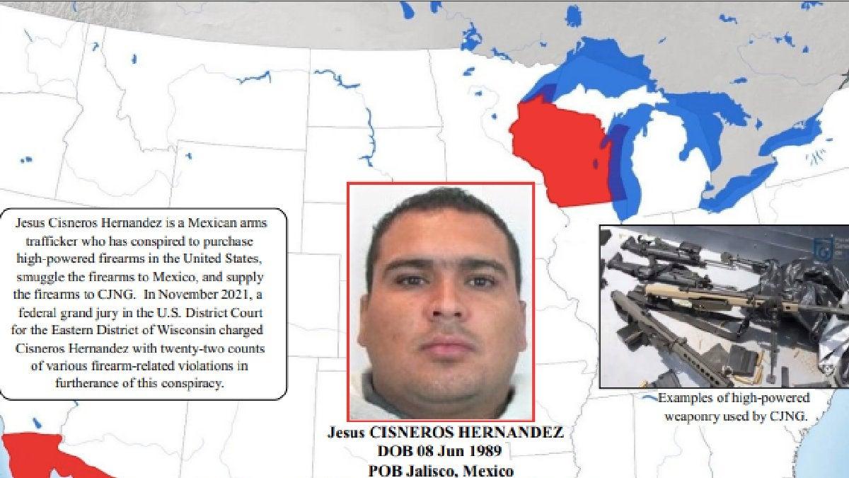 EU sanciona a Jesús Cisneros Hernández, traficante de armas del CJNG