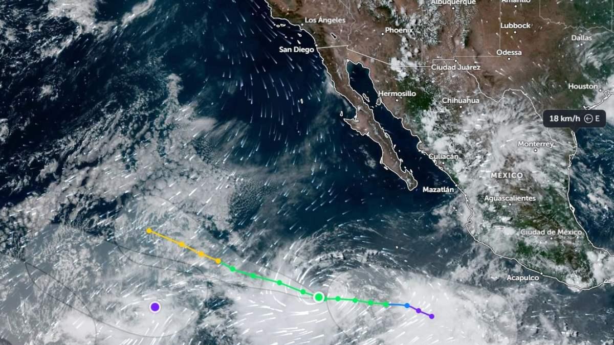 Tormenta tropical 'Gilma' avanza por el Pacífico, sigue aquí su trayectoria