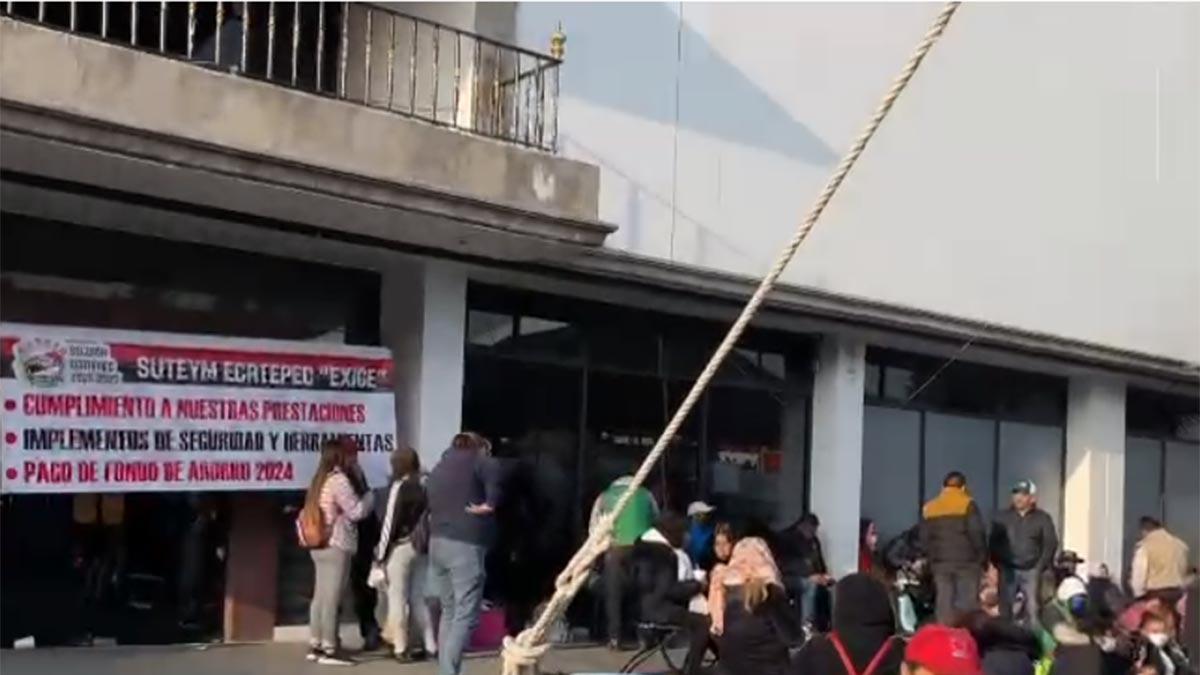 Amagan con nuevas movilizaciones en Ecatepec y CDMX por parte del Suteym