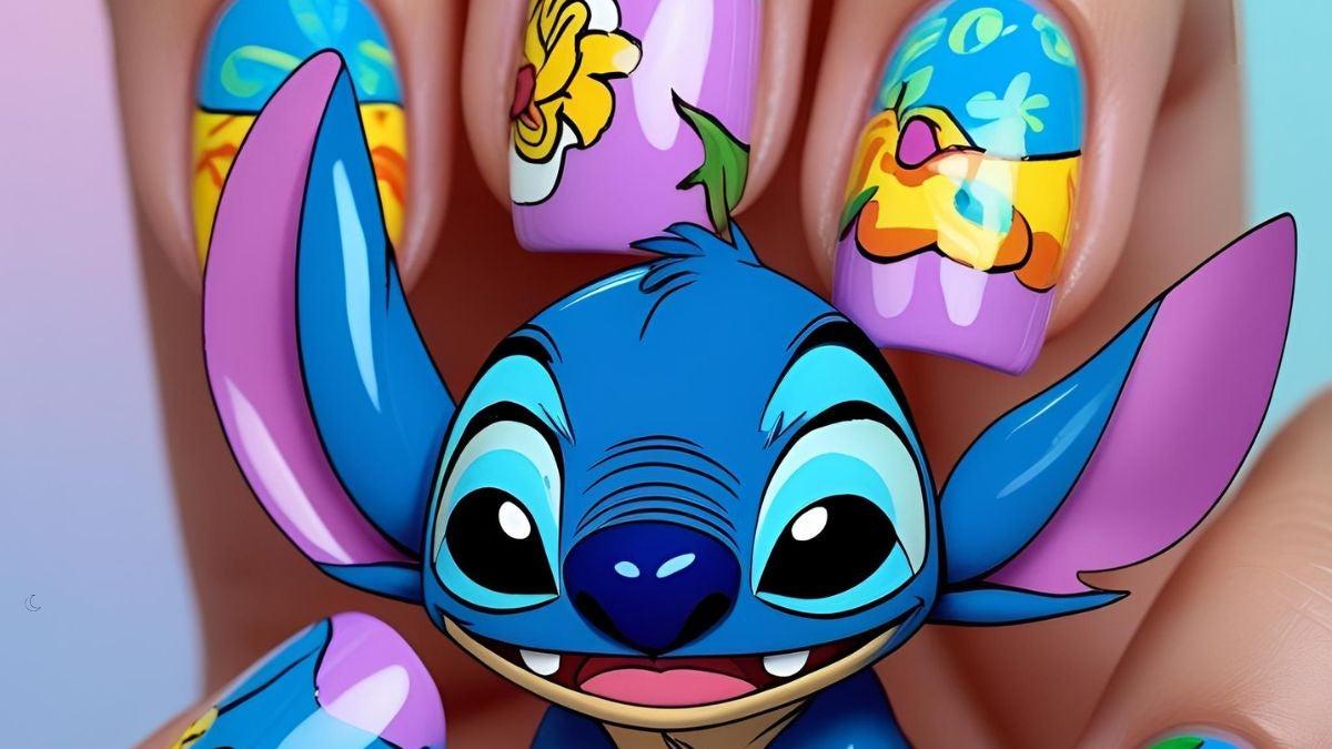 Uñas de "Stitch": 3 diseños divinos y sencillos (paso a paso)