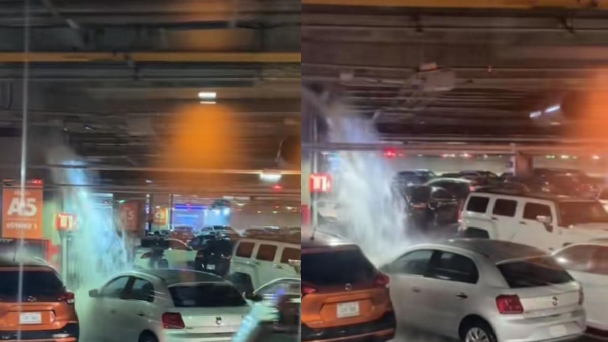Filtran video en TikTok mostrando autos 'inundados' en estacionamiento ...