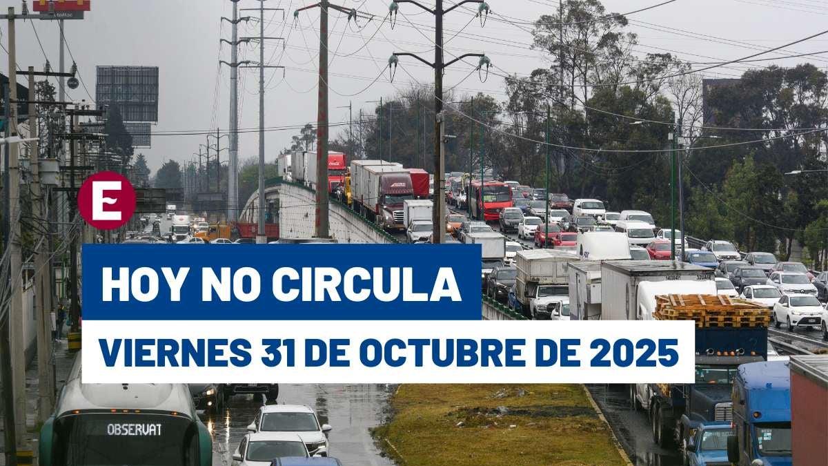 ¡Multa de terror! Hoy No Circula en CDMX y Edomex del viernes 31 de octubre