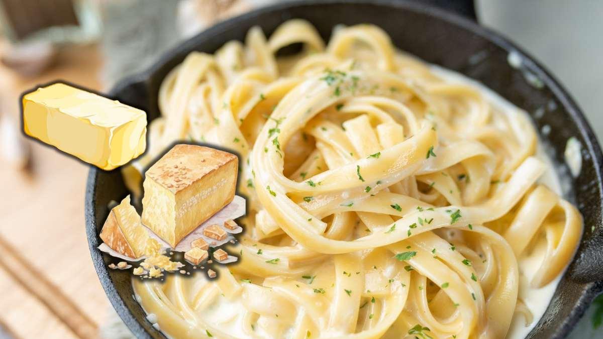 Receta tradicional de pasta Alfredo