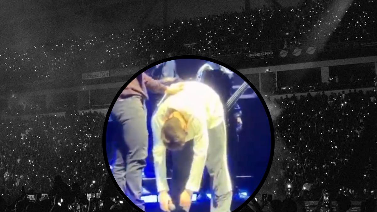 Peso Pluma y su extraña conducta en pleno concierto causa preocupación
