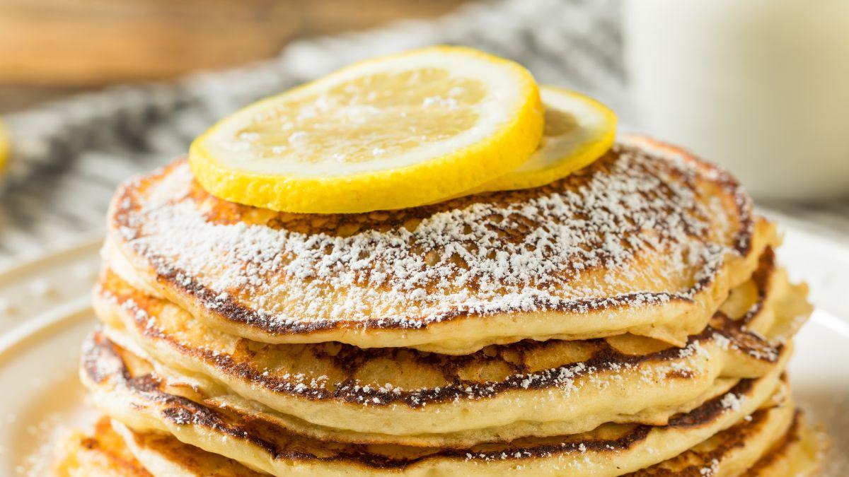 Receta de hot cakes sabor pay de limón